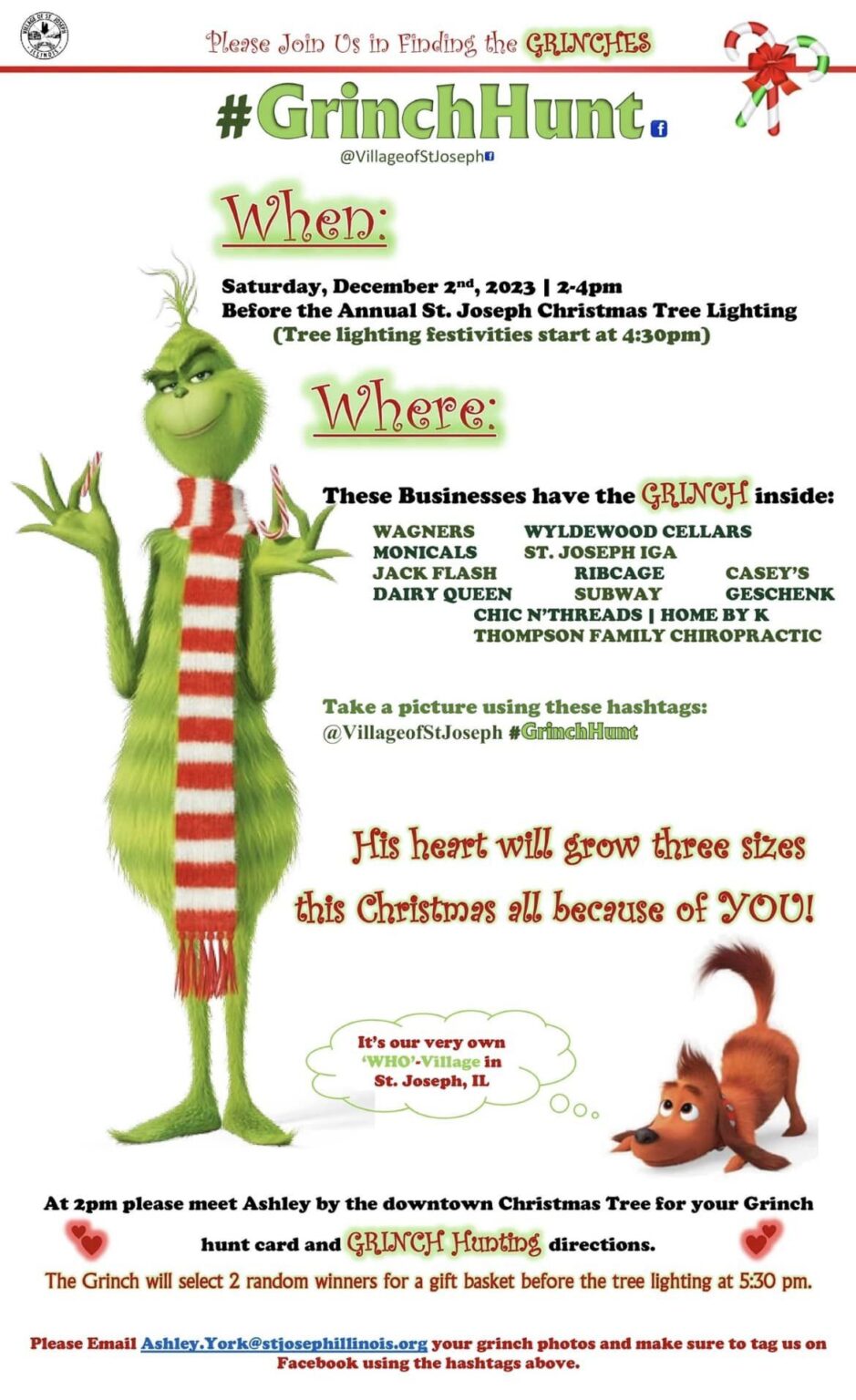 Tree lighting, Grinch scavenger hunt to take place today - Saint Joseph ...